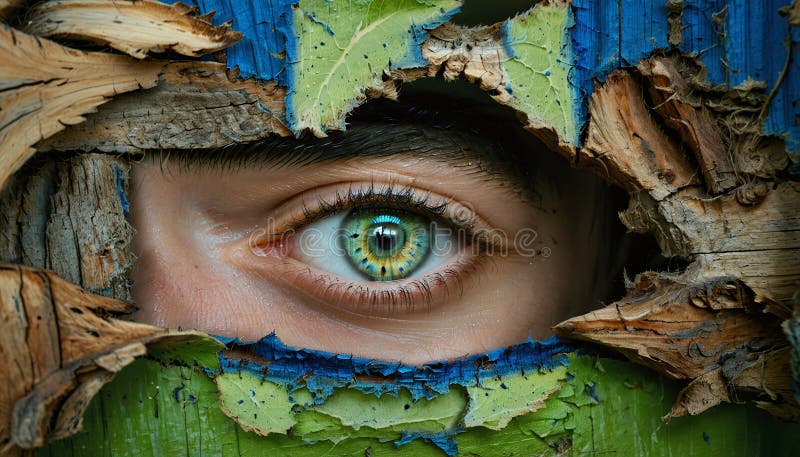 Conceptual Representation of an Eye Looking through a Small Opening ...