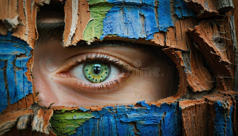 Conceptual Representation of an Eye Looking through a Small Opening ...