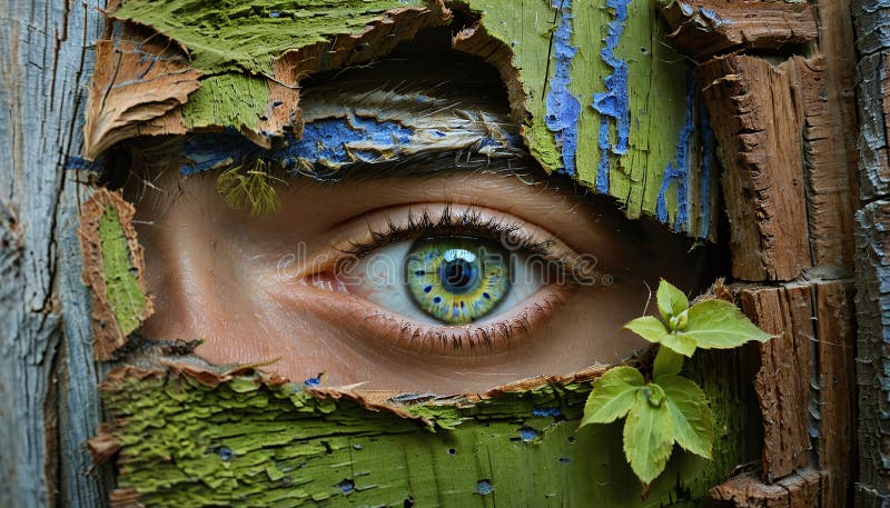 Conceptual Representation of an Eye Looking through a Small Opening ...