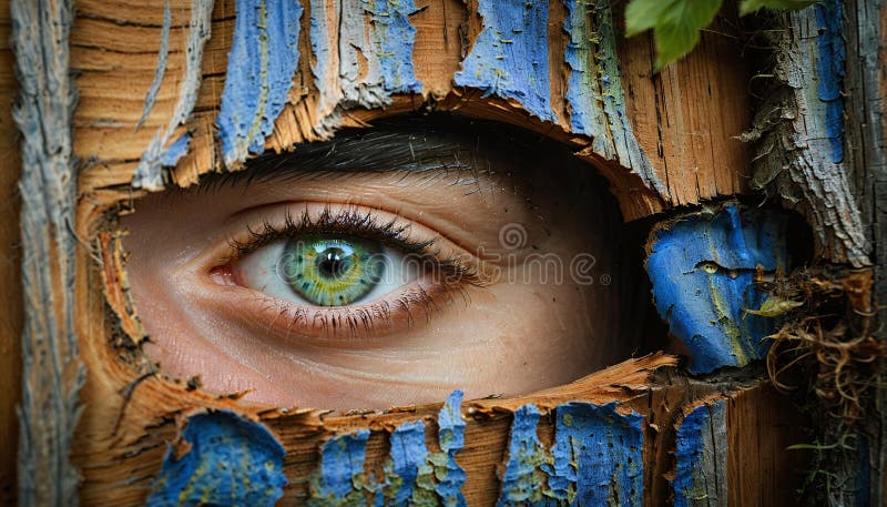 Conceptual Representation of an Eye Looking through a Small Opening ...