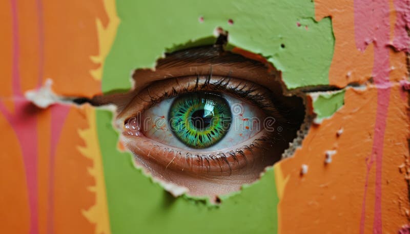 Conceptual Representation of an Eye Looking through a Small Opening ...