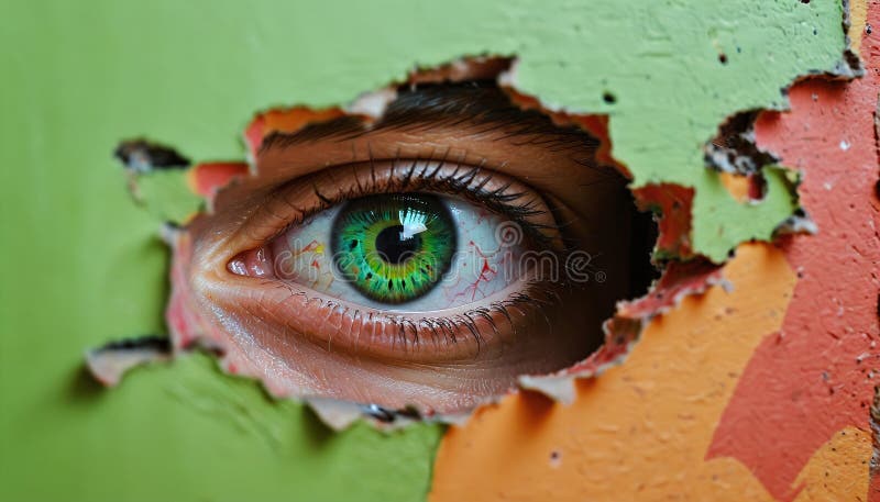 Conceptual Representation of an Eye Looking through a Small Opening ...