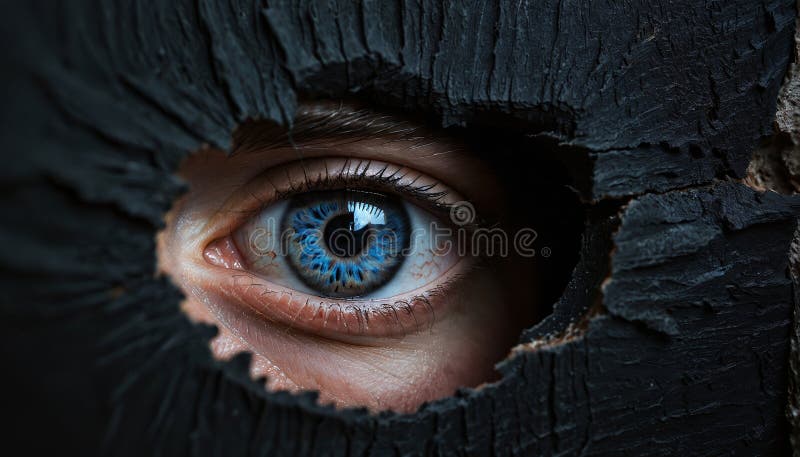 Conceptual Representation of an Eye Looking through a Small Opening ...