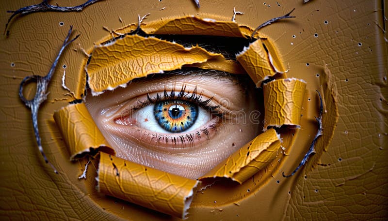 Conceptual Representation of an Eye Looking through a Small Opening ...