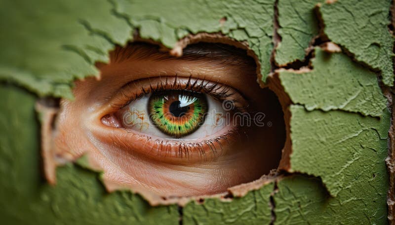 Conceptual Representation of an Eye Looking through a Small Opening ...