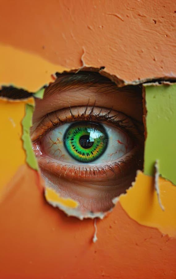 Conceptual Representation of an Eye Looking through a Small Opening ...
