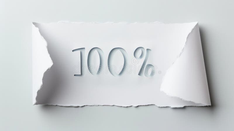 Conceptual Representation of Financial Growth, 100 Increase Symbol on ...