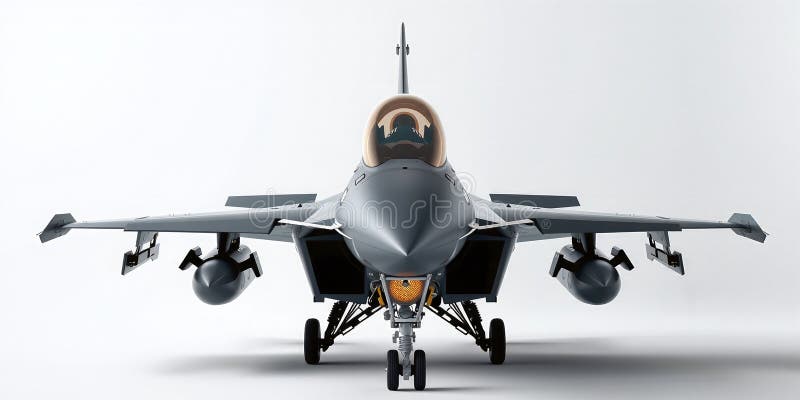 Conceptual Representation of the Frontal View of a Modern Dark Fighter ...