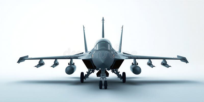 Conceptual Representation of the Frontal View of a Modern Dark Fighter ...