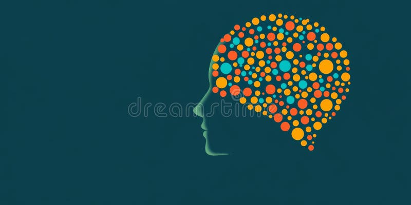 Conceptual Representation of Mind and Creativity with Colorful Dots ...