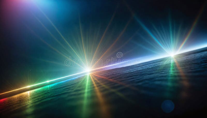 Conceptual Representation of Natural Visible Light Refracted and ...