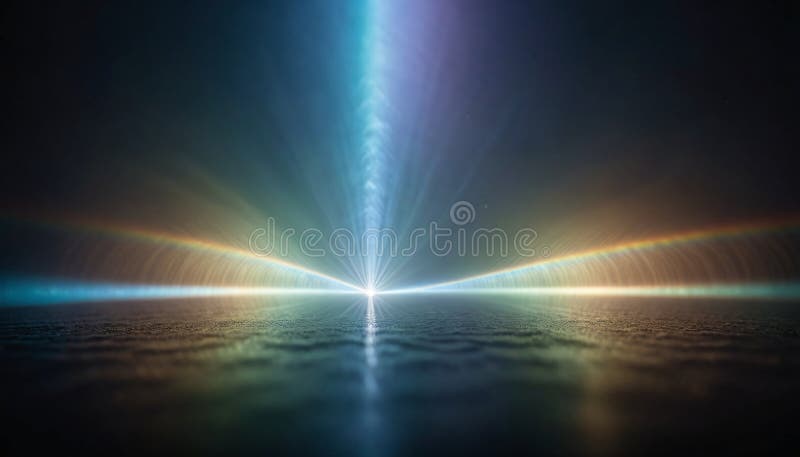 Conceptual Representation of Natural Visible Light Refracted and ...