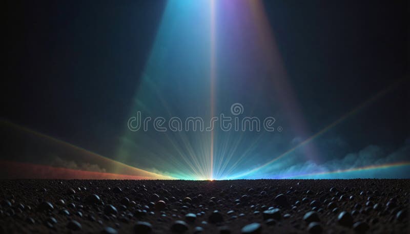 Conceptual Representation of Natural Visible Light Refracted and ...