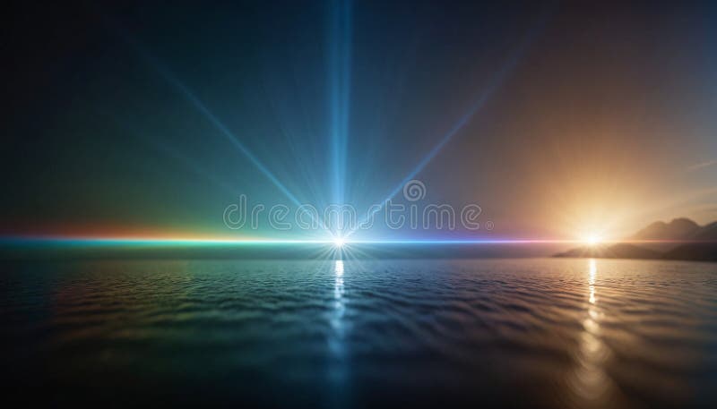 Conceptual Representation of Natural Visible Light Refracted and ...