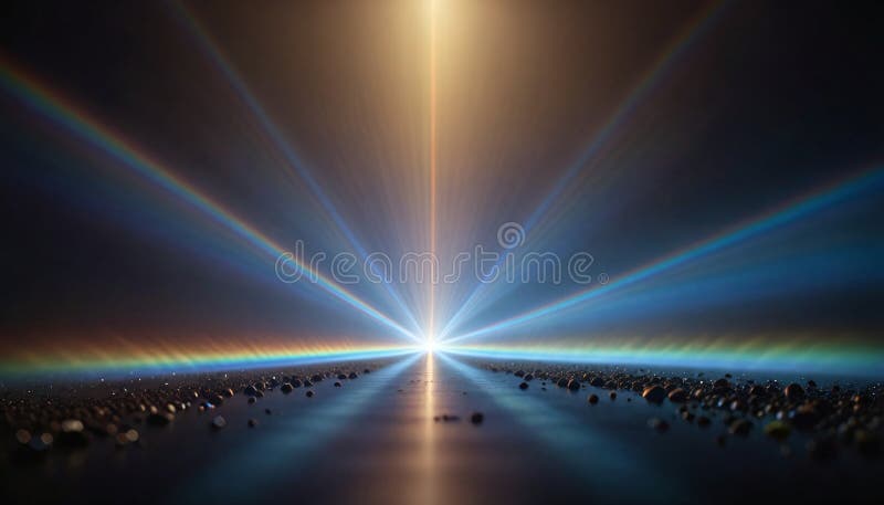 Conceptual Representation of Natural Visible Light Refracted and ...