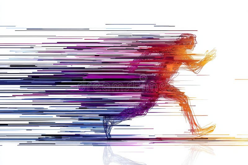 Conceptual Representation of a Runner Captured through Dynamic Motion ...