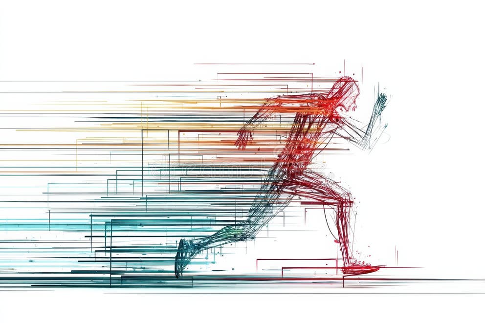 Conceptual Representation of a Runner Created from Dynamic Motion ...