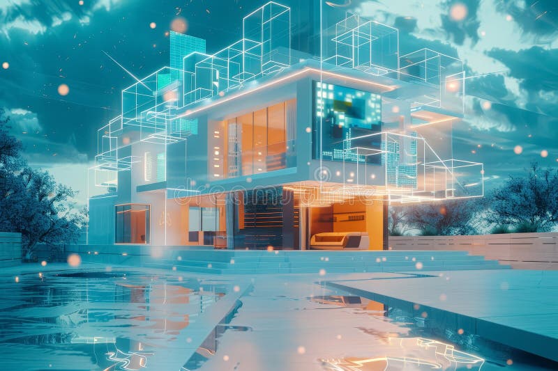 Futuristic Smart Home Design Stock Photo - Image of cuttingedge ... Futuristic Smart Home Design Stock Photo - Image of cuttingedge ...