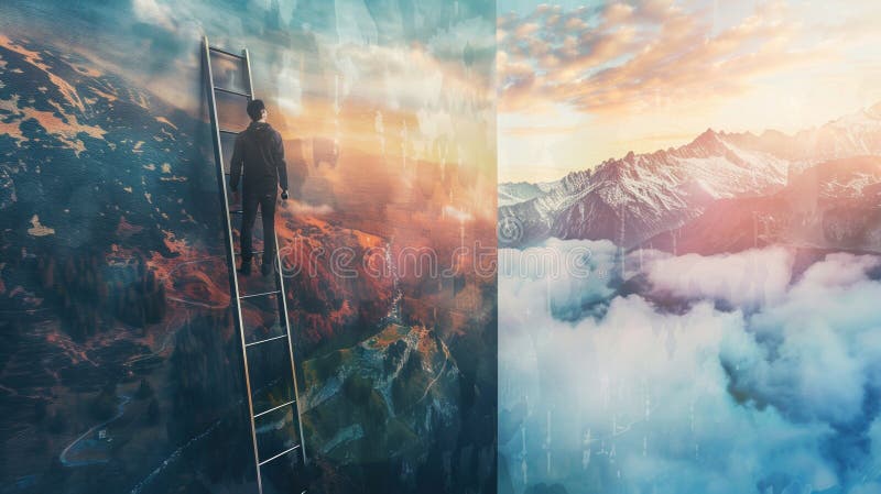 Conceptual Scene Showing Commitment To daily Routine and Growth Plan ...