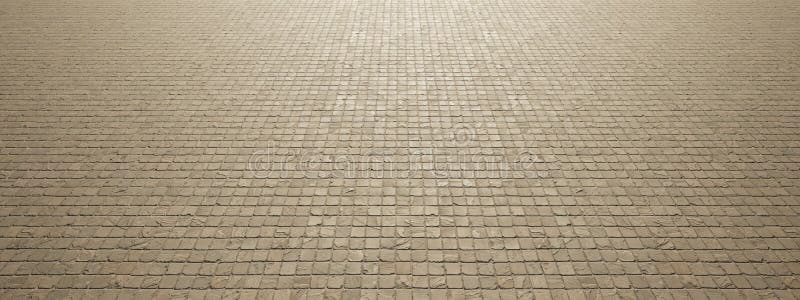 Conceptual Solid Beige Background of Cobblestone Texture Floor As a ...