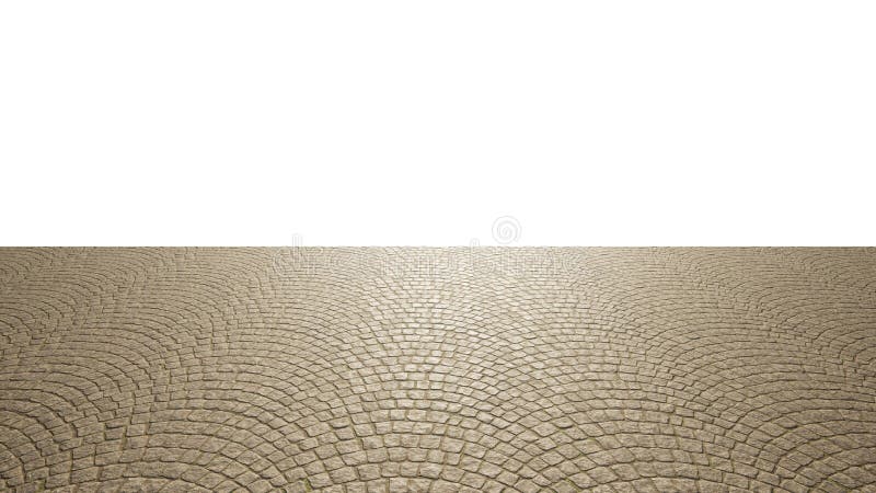Conceptual Solid Beige Background of Wave Cobblestone Texture Floor and ...