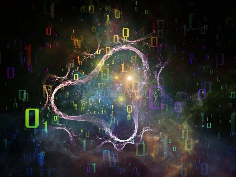 Conceptual Space Geometry stock illustration. Illustration of digit ...