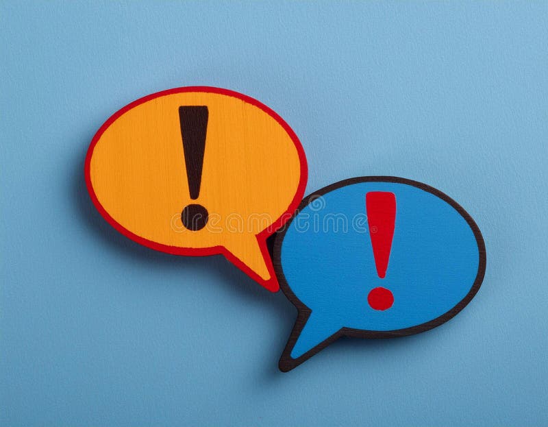 Conceptual Symbols Representing an Argument and Disagreement, Featuring ...