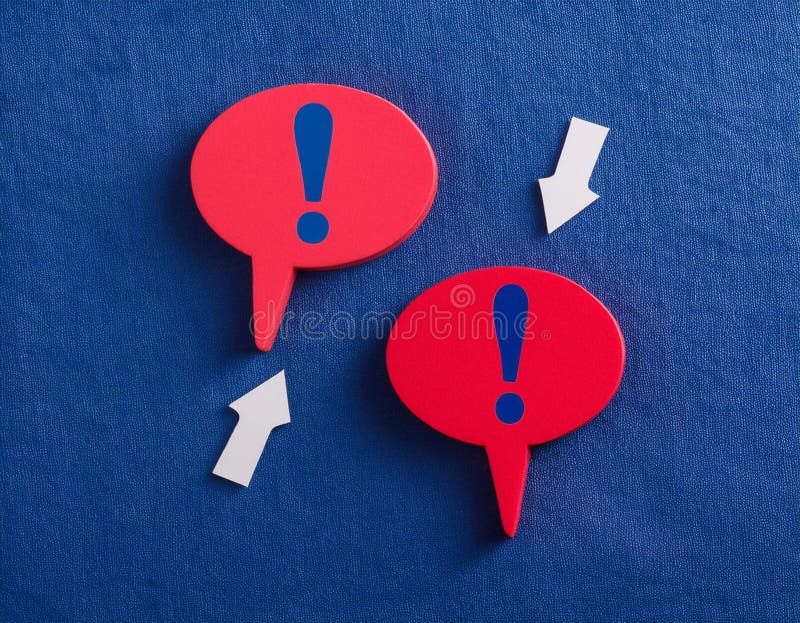 Conceptual Symbols Representing an Argument and Disagreement, Featuring ...