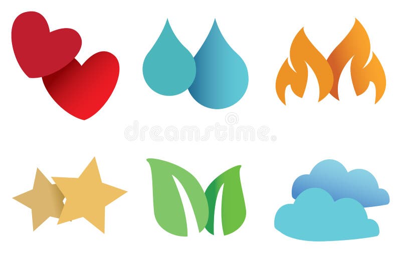 Conceptual Symbols Vector Design Elements Stock Vector - Illustration ...