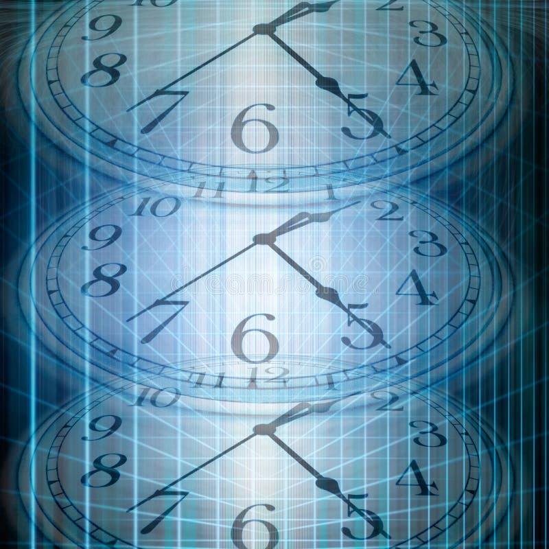 Conceptual Technology and Time Image of Clock and Abstract Light Stock ...