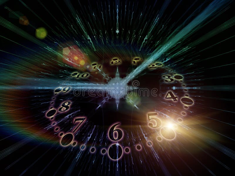 Conceptual Temporal Realm stock illustration. Illustration of time ...