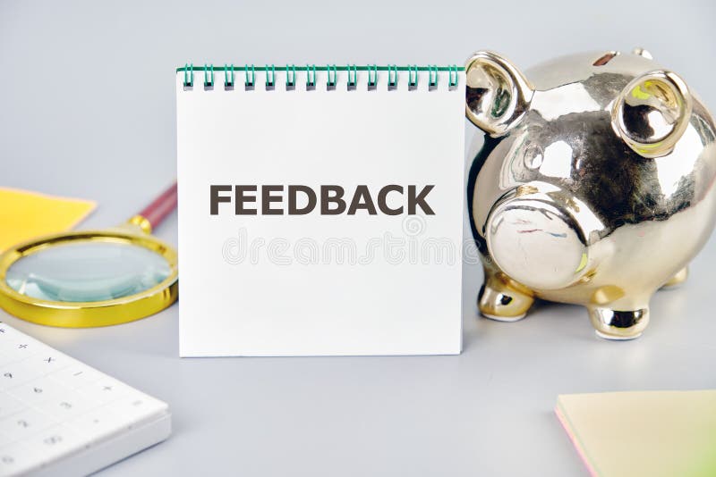 Conceptual Time for Feedback Symbol. Copy Space Stock Image - Image of ...