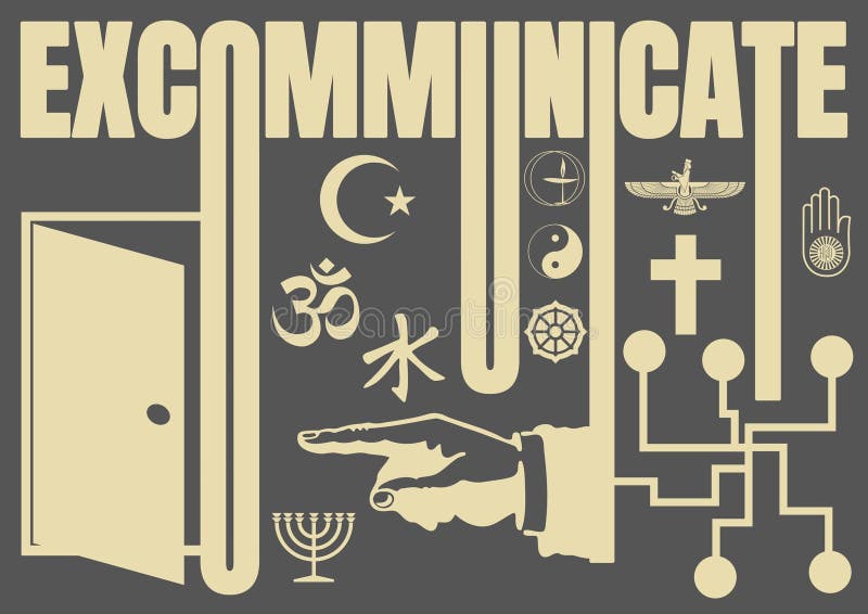 Conceptual Vector Artwork Representing Excommunication Stock ...