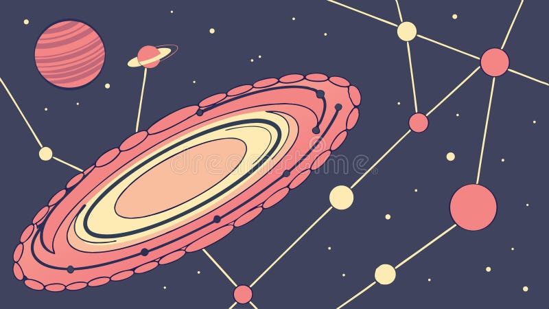 Network Constellation with Connected Stars Vector Design Generative AI ...