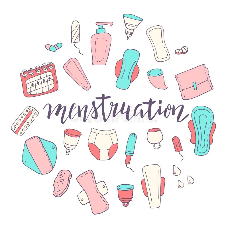 Cloth Diaper Vector Doodle Illustration Isolated on White Stock Vector ...