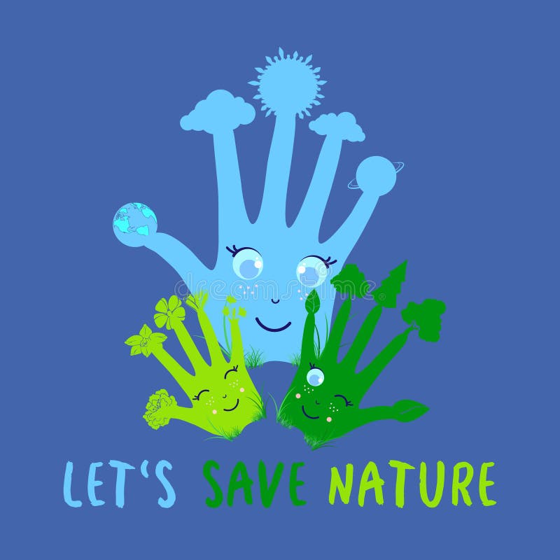 Conceptual Vector Illustration on the Theme of Environmental Protection ...