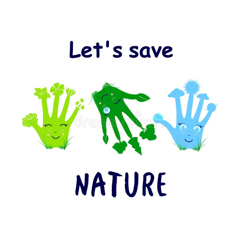 Conceptual Vector Illustration on the Theme of Environmental Protection ...