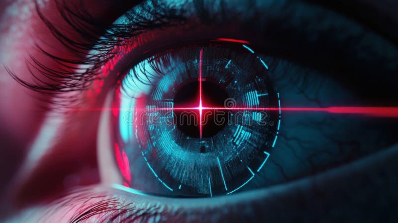 Conceptual View of Reticle on Eye Depicting Advanced Laser Surgery ...