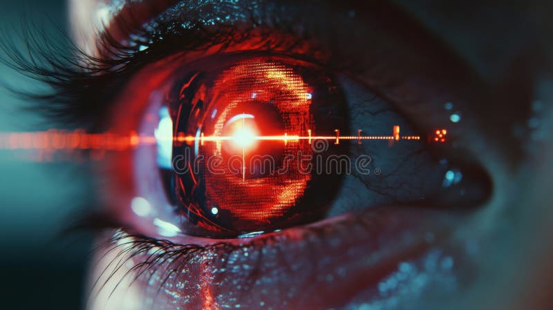 Conceptual View of Reticle on Eye Depicting Advanced Laser Surgery ...