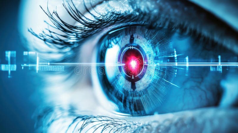 Conceptual View of Reticle on Eye Depicting Advanced Laser Surgery ...