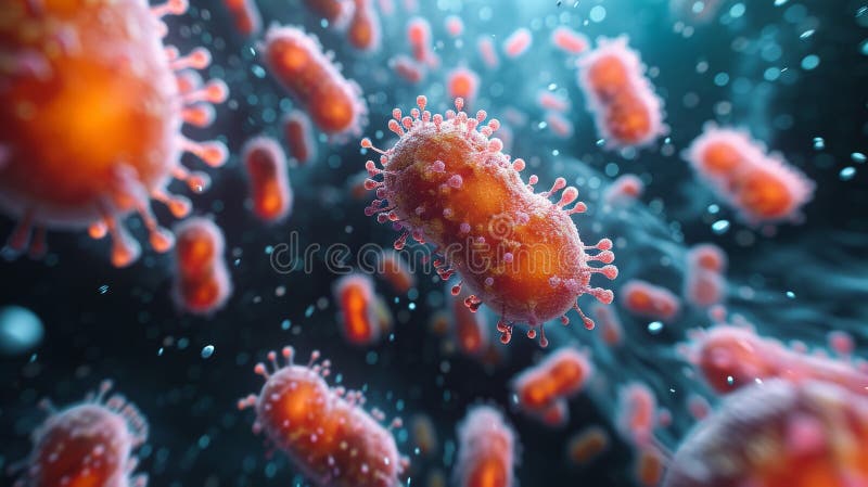 Conceptual Virus Representation Stock Illustration - Illustration of ...