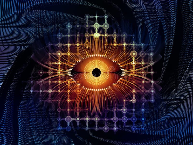 Conceptual Visual Information Stock Illustration - Illustration of ...