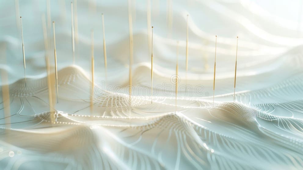 Conceptual Acupuncture on Digital 3D Meridian Map Stock Photo - Image ...