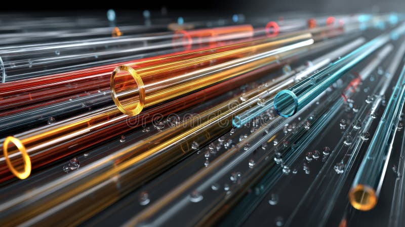 Conceptual Visualization of AI Data Stream Flowing through Transparent ...