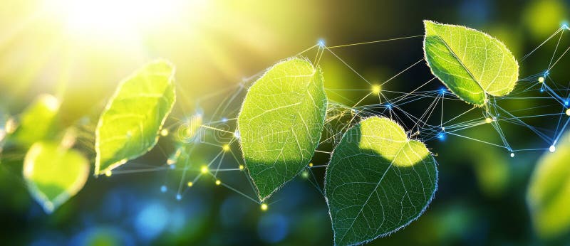 Conceptual Visualization of Green Technology and Natural Elements for a ...