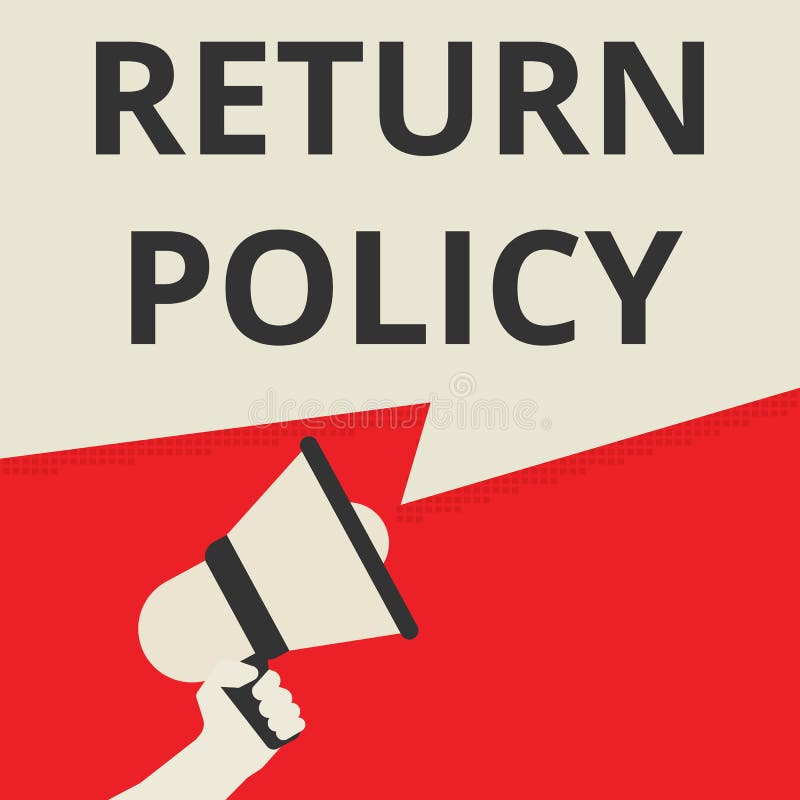 Conceptual Writing Showing Return Policy Stock Illustration ...