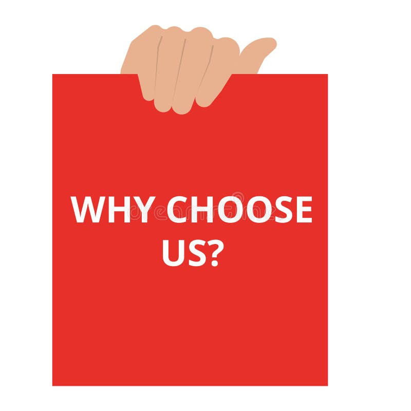 Conceptual Writing Showing Why Choose Us Question Stock Illustration ... Conceptual Writing Showing Why Choose Us Question Stock Illustration ...