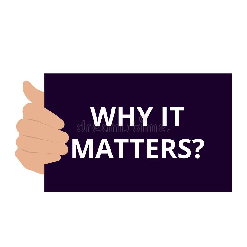 Conceptual Writing Showing Why it Matters Question Stock Illustration ... Conceptual Writing Showing Why it Matters Question Stock Illustration ...