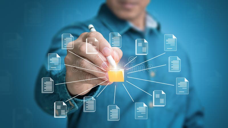 Conceptualization of a Document Management System with a Businessman ...