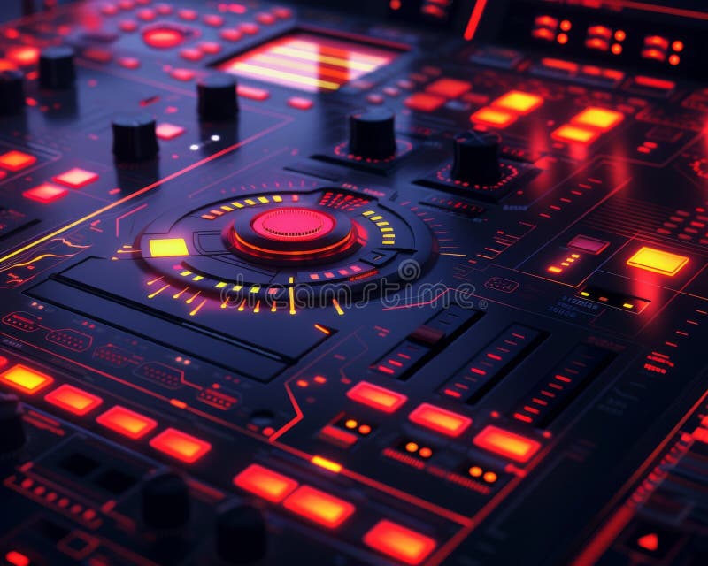 Conceptualize an Audio Control Panel Infused with Futuristic Technology ...